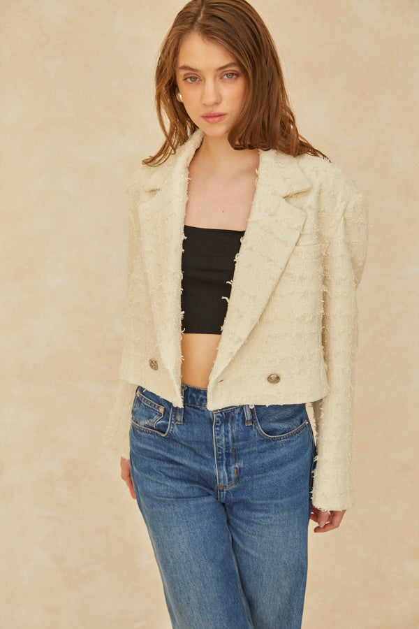 Audrey Tweed Jacket -IVO- – Estella.K