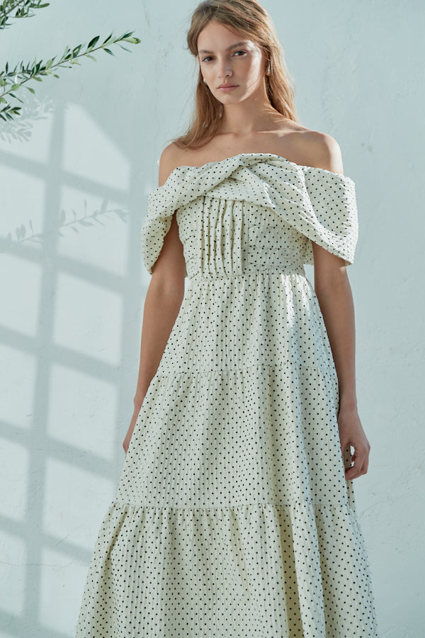 Fiona Long Dress -WHT- – Estella.K
