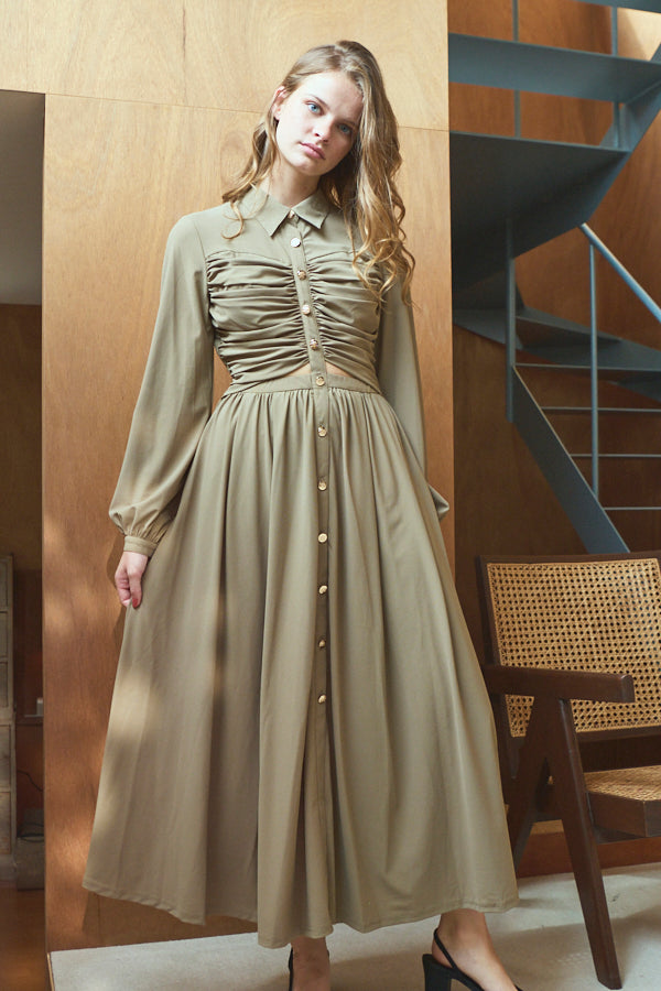 Alessia Dress -BEG.kha- – Estella.K