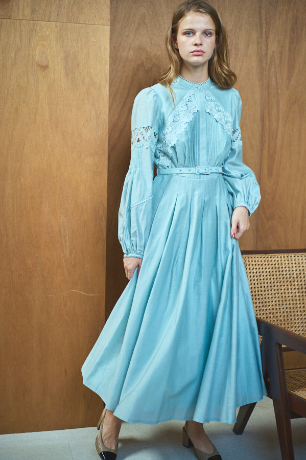 Bibi Lace-trimmed dress -Mint- – Estella.K