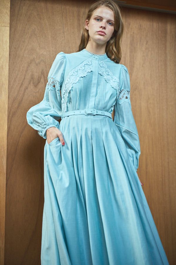 Bibi Lace-trimmed dress -Mint- – Estella.K