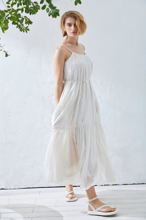 Dramatic summer belted dress -ECU- – Estella.K