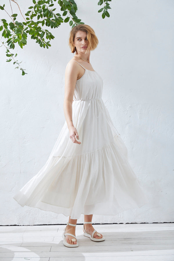 Dramatic summer belted dress -ECU- – Estella.K